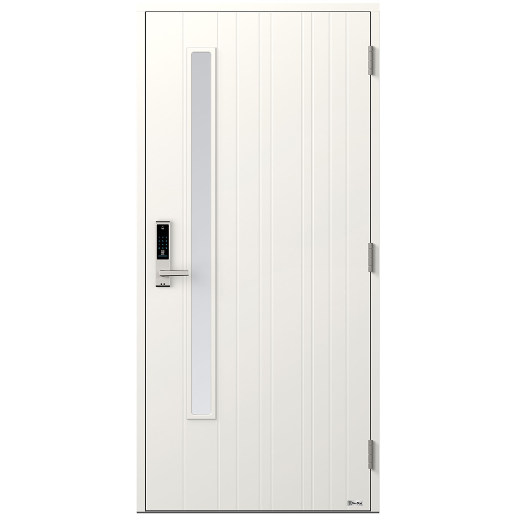Ytterdør NorDan Linjen 302G BxH: 100x200 cm, Høyre, Hvit NCS S-0502-Y - 43924084_ID