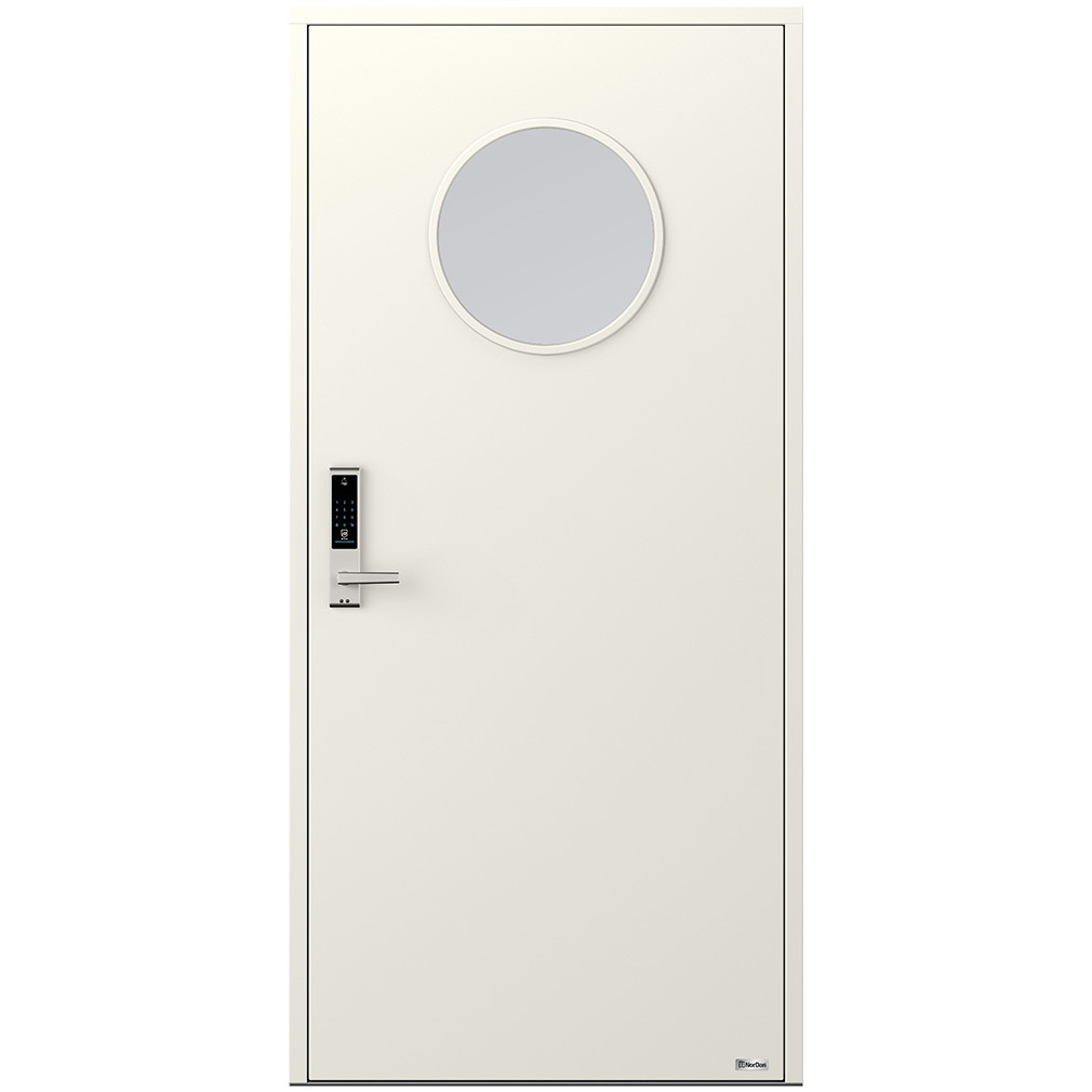 Ytterdør NorDan Gaula BxH: 110x200 cm, Venstre, Hvit NCS S0502-Y - 57836013_ID