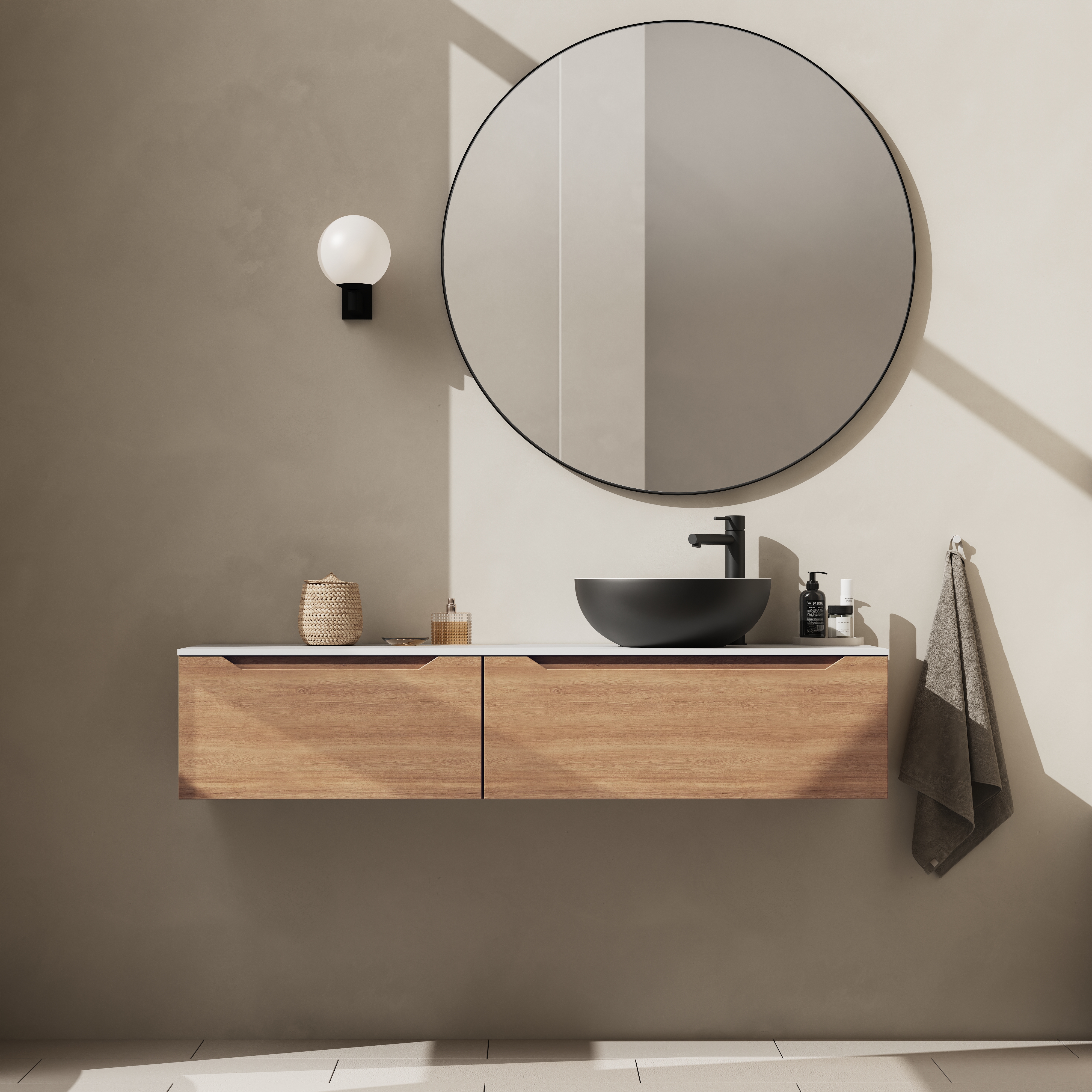 Servantskap Linn Bad Emma 60 cm 1 Skuff Eik - 1305061S