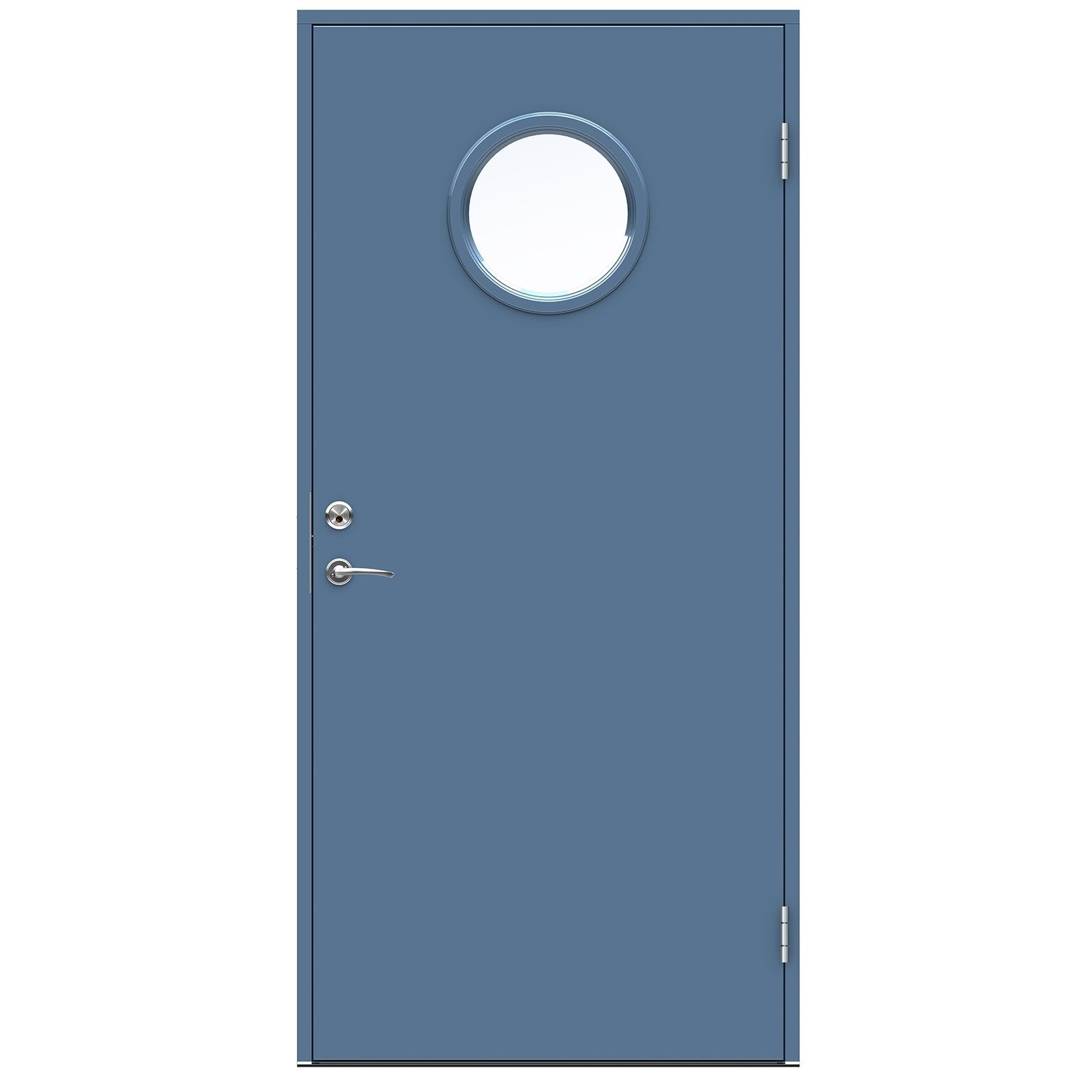 Ytterdør Swedoor C7011 BxH: 100x200 cm, Høyre, NCS S-5020-R90B, Blå ...