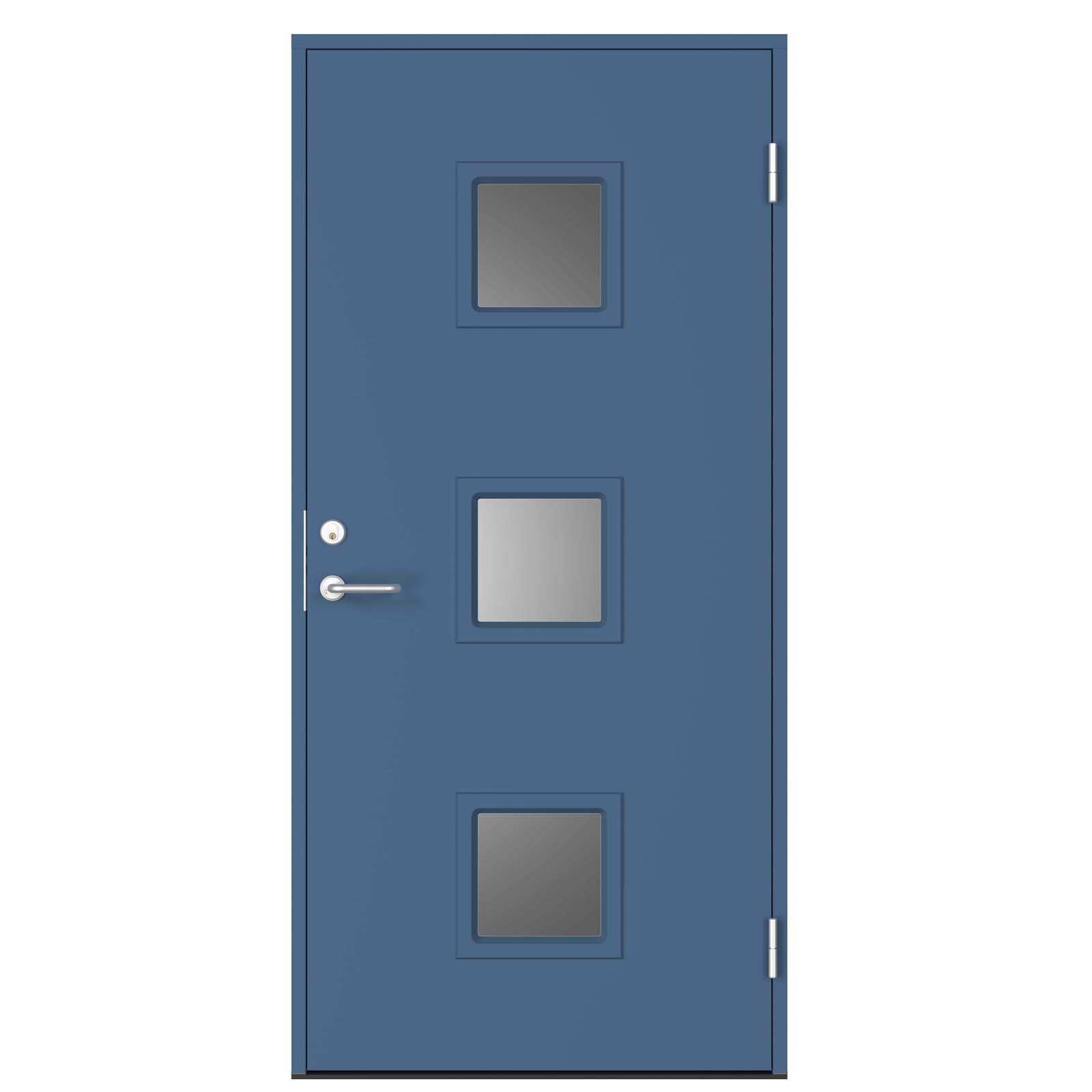 Ytterdør Swedoor C7030 BxH: 90x210 cm, Venstre, NCS S-5020-R90B, Blå ...