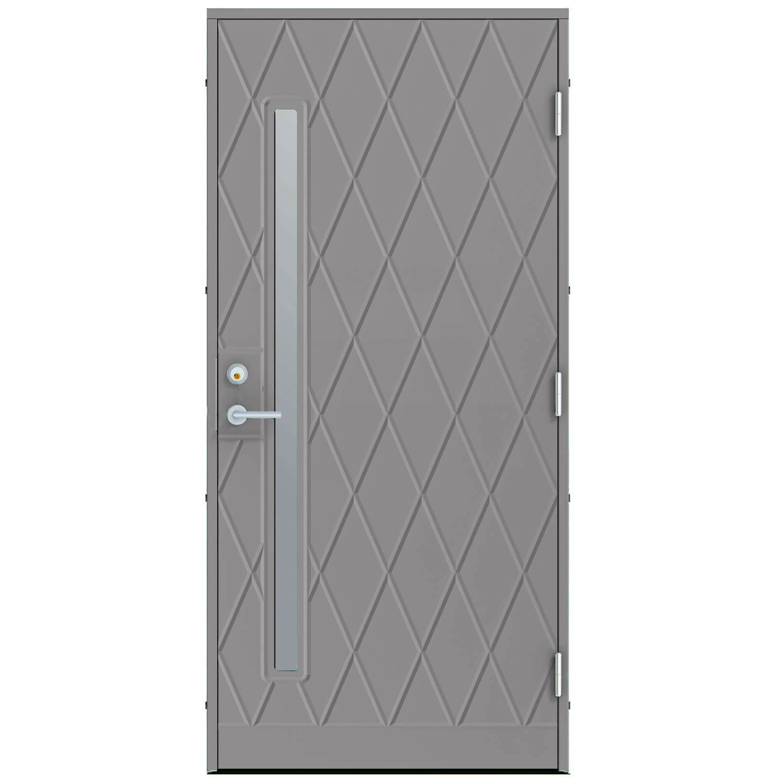 Ytterdør Diplomat Vanja Klart Glass BxH: 90x210 cm, Lysegrå S3502-Y ...