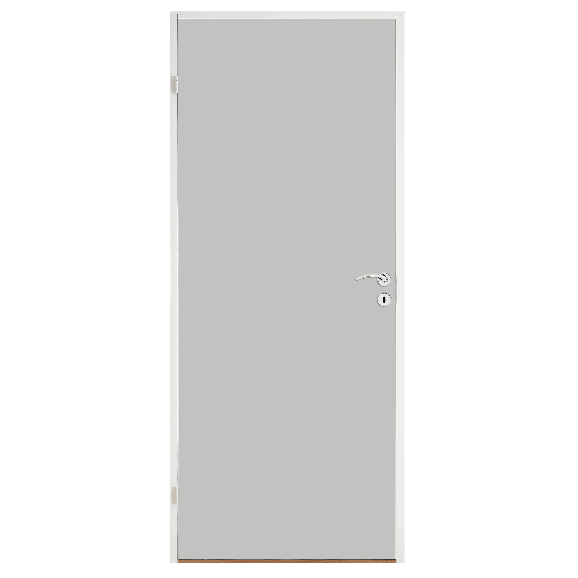 Innerdør Scanflex Bris Slett BxH: 80x200 (dørbladmål: 72,6x194), Lysgrå ...