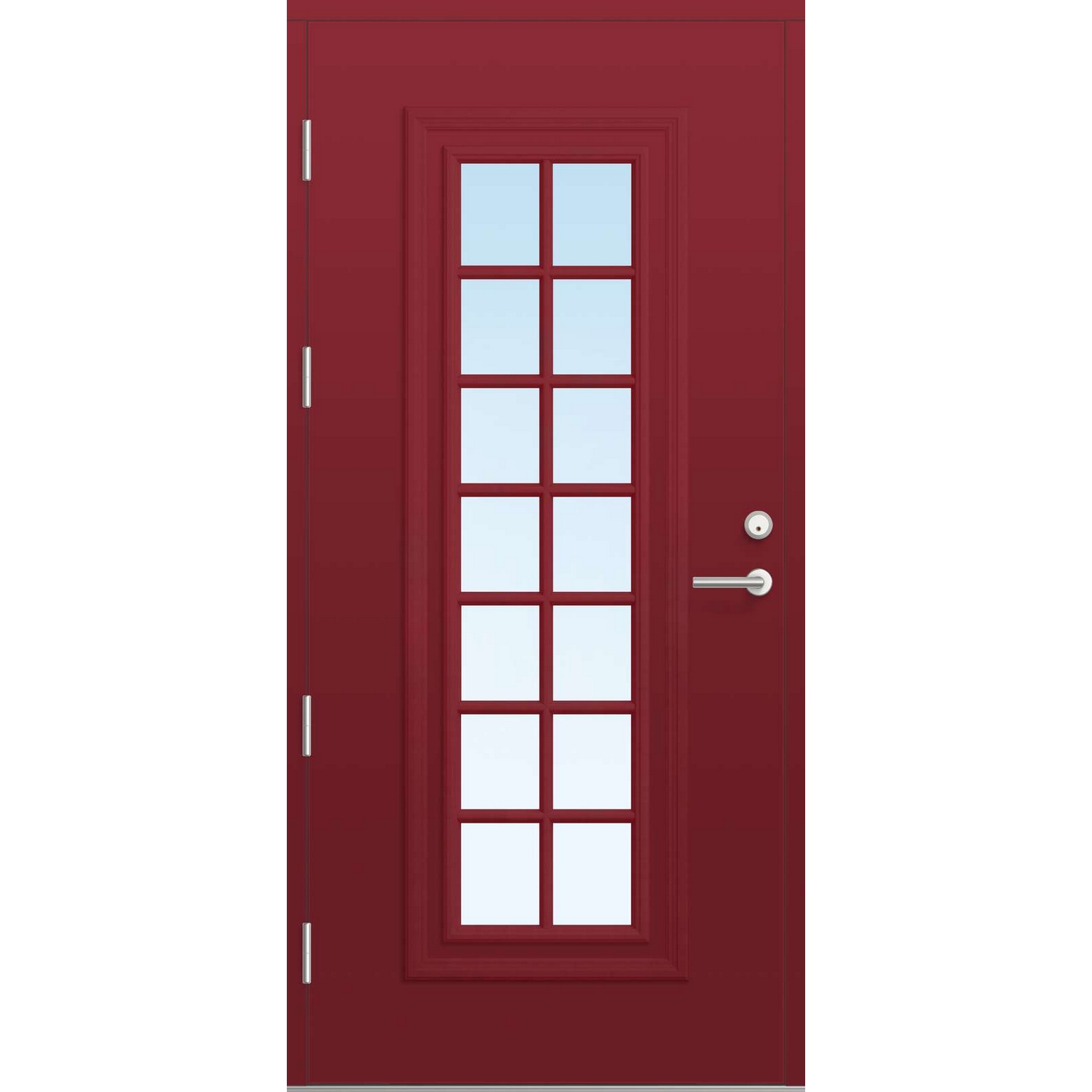 Ytterdør Bygg1 Fjord 06 Klarglass BxH: 100x190 cm, Venstre, NCS S-4050 ...