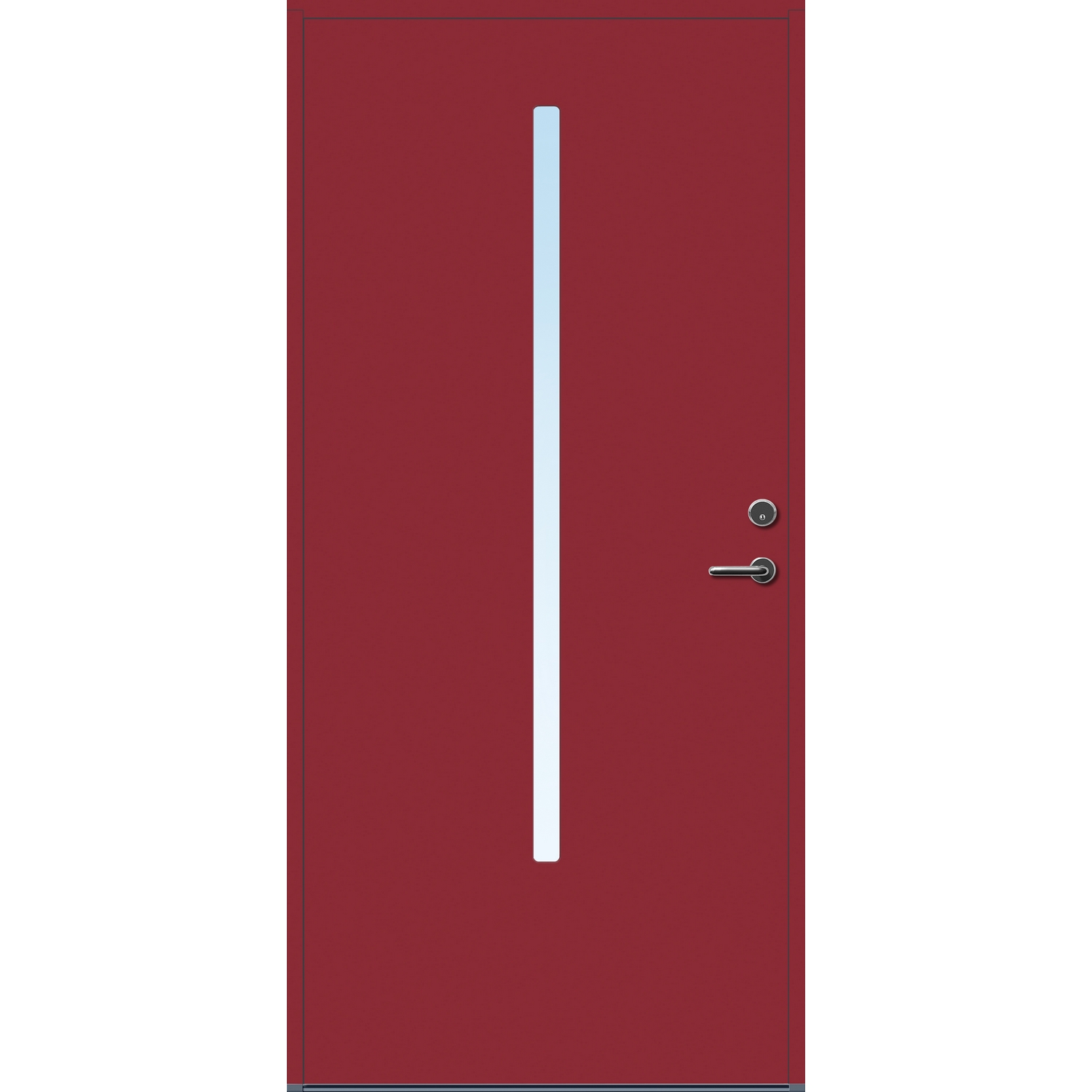 Ytterdør Bygg1 Forus 18 Klarglass BxH: 90x200 cm, Høyre, NCS S-4050-R ...