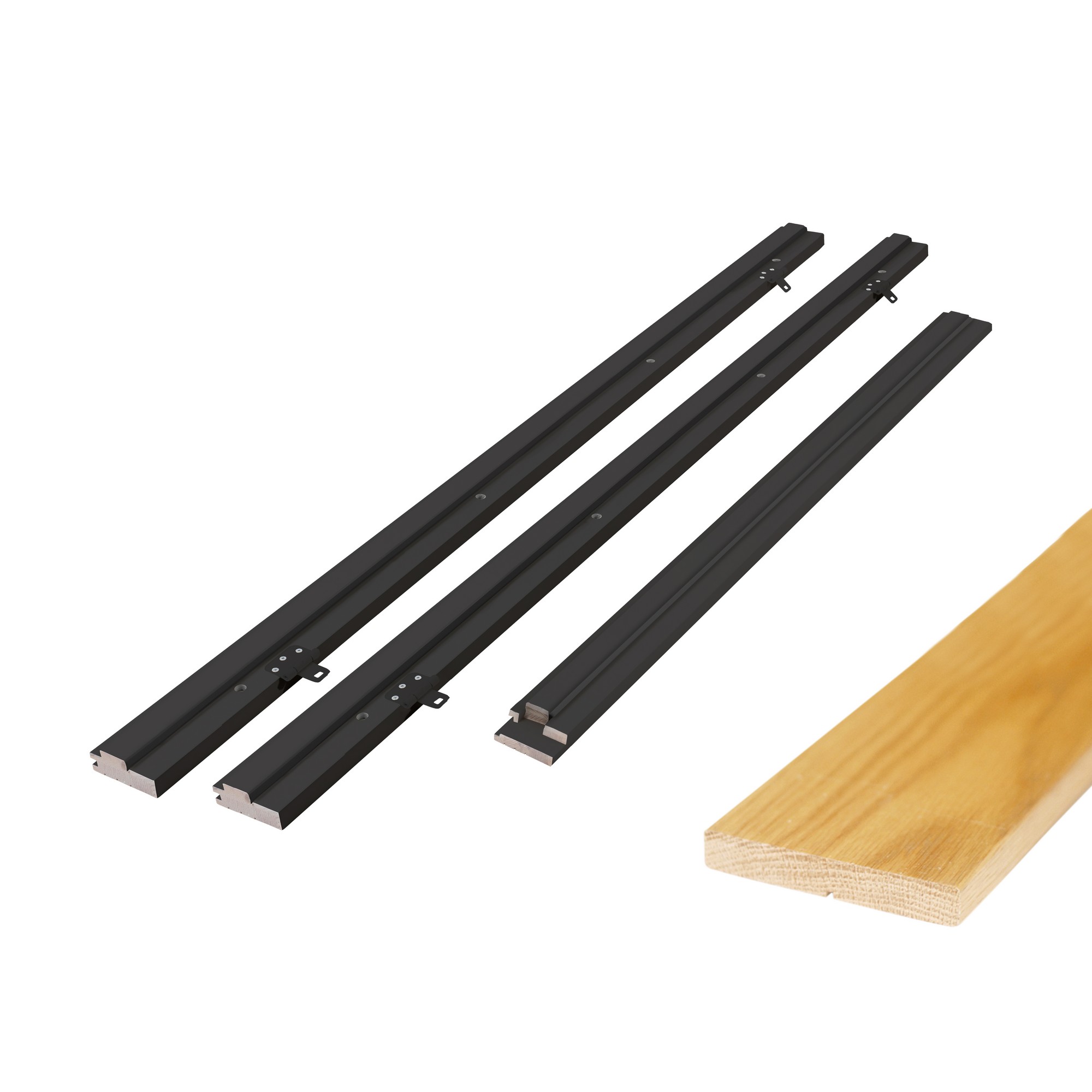 Karmsett Bygg1 Dempet Sort med Dempelist BxH: 173x210 cm, 122 mm m/demp ...