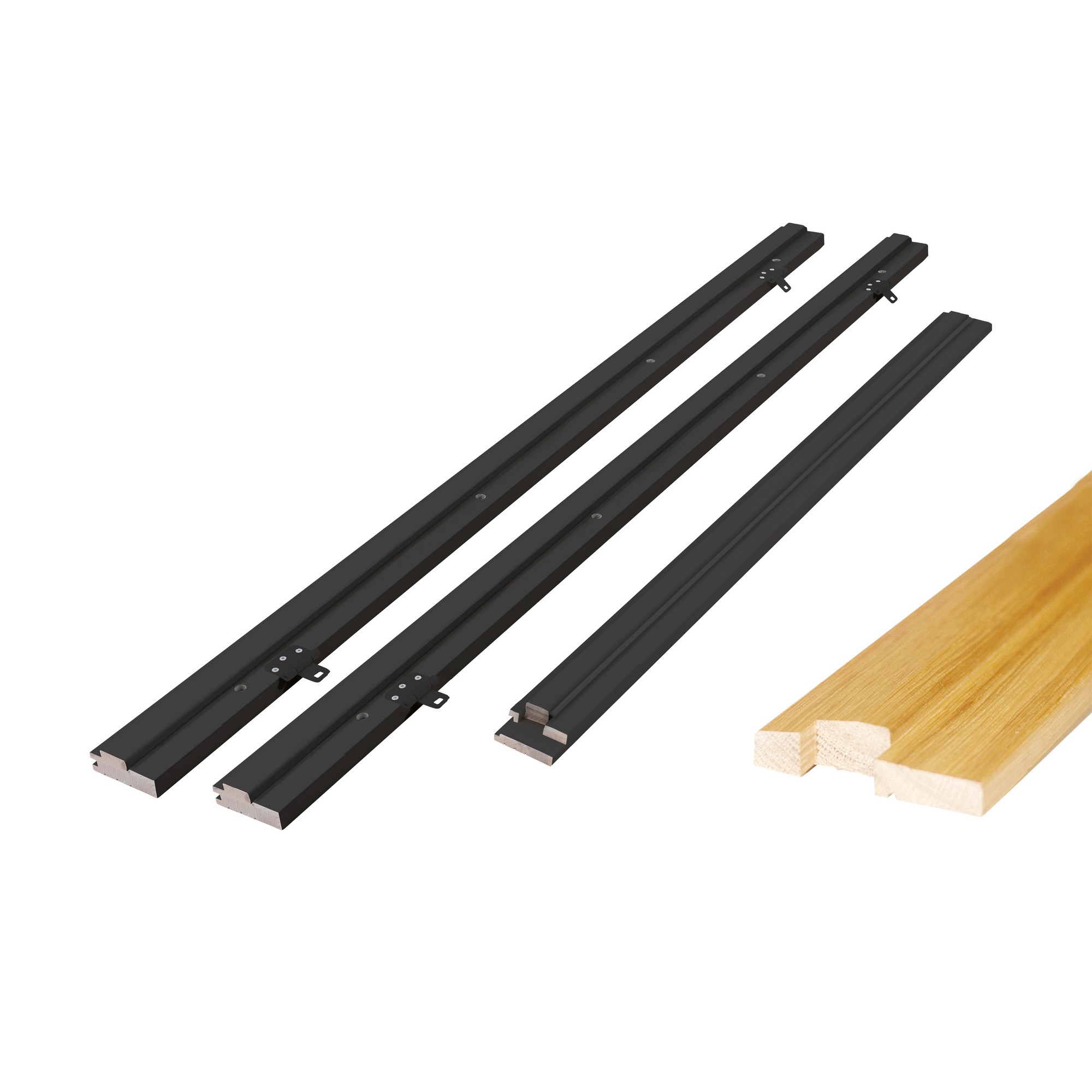 Karmsett Bygg1 Dempet Sort med Dempelist BxH: 173x200 cm, 122 mm m/demp ...