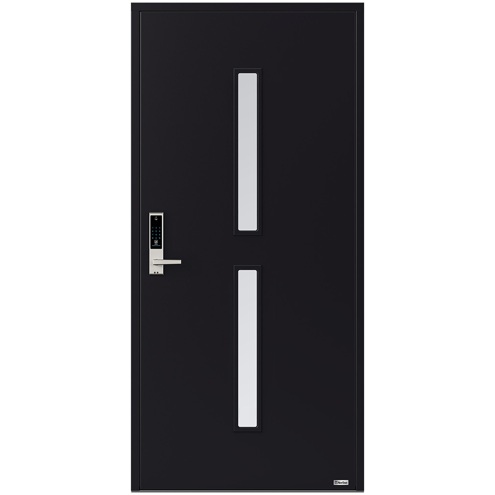 Ytterdør NorDan Rena 2 BxH: 90x210 cm, Venstre, Svart NCS RAL 9005 ...