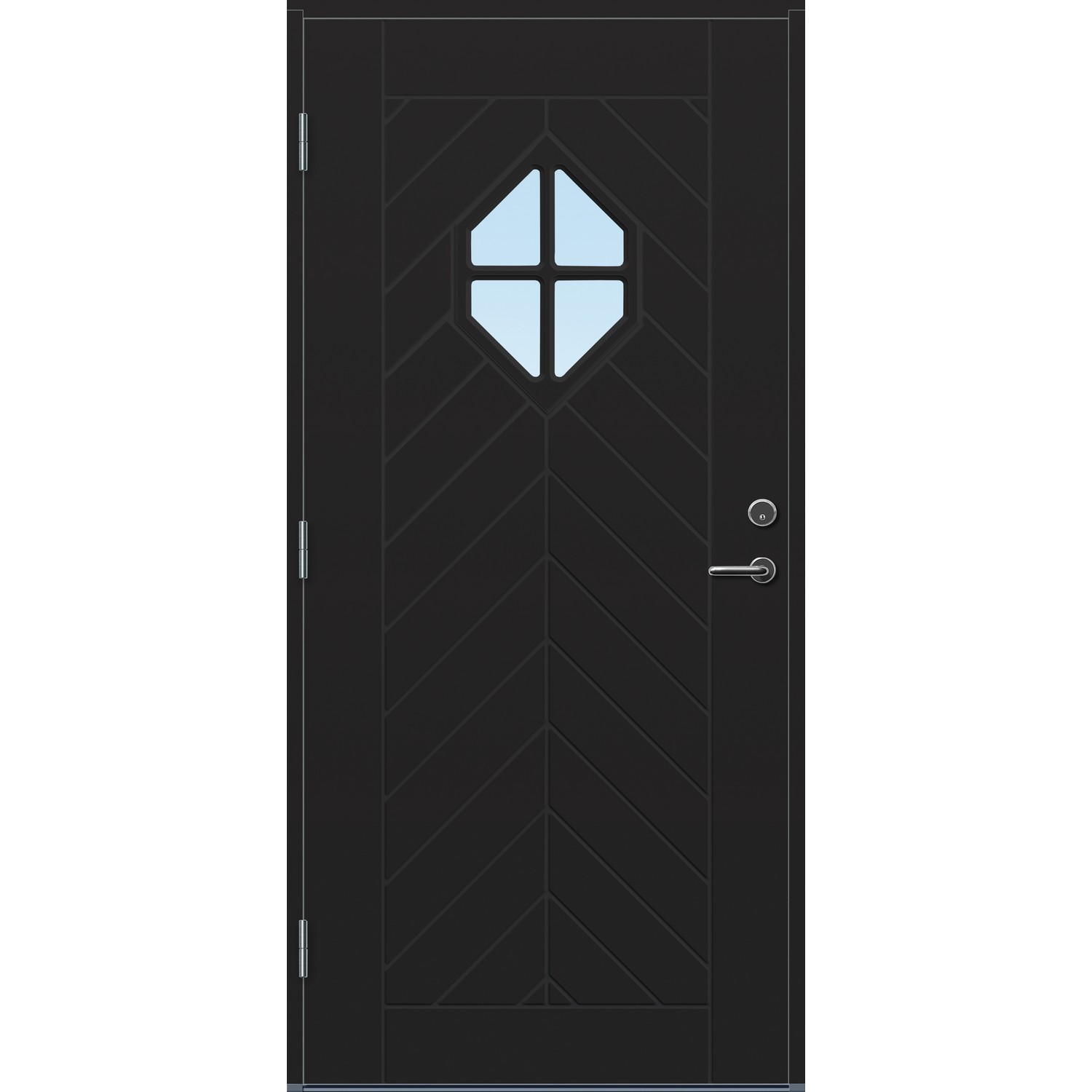 Ytterdør Bygg1 Norefjell BxH: 80x200 cm, Venstre, NCS S-8500-N, Dempet ...