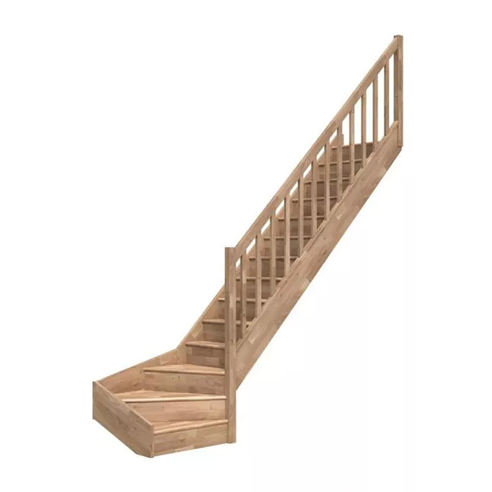 Plassbesparende Trapp Dolle Paris med Firkantet Rekkverk Lakkert Eik ...