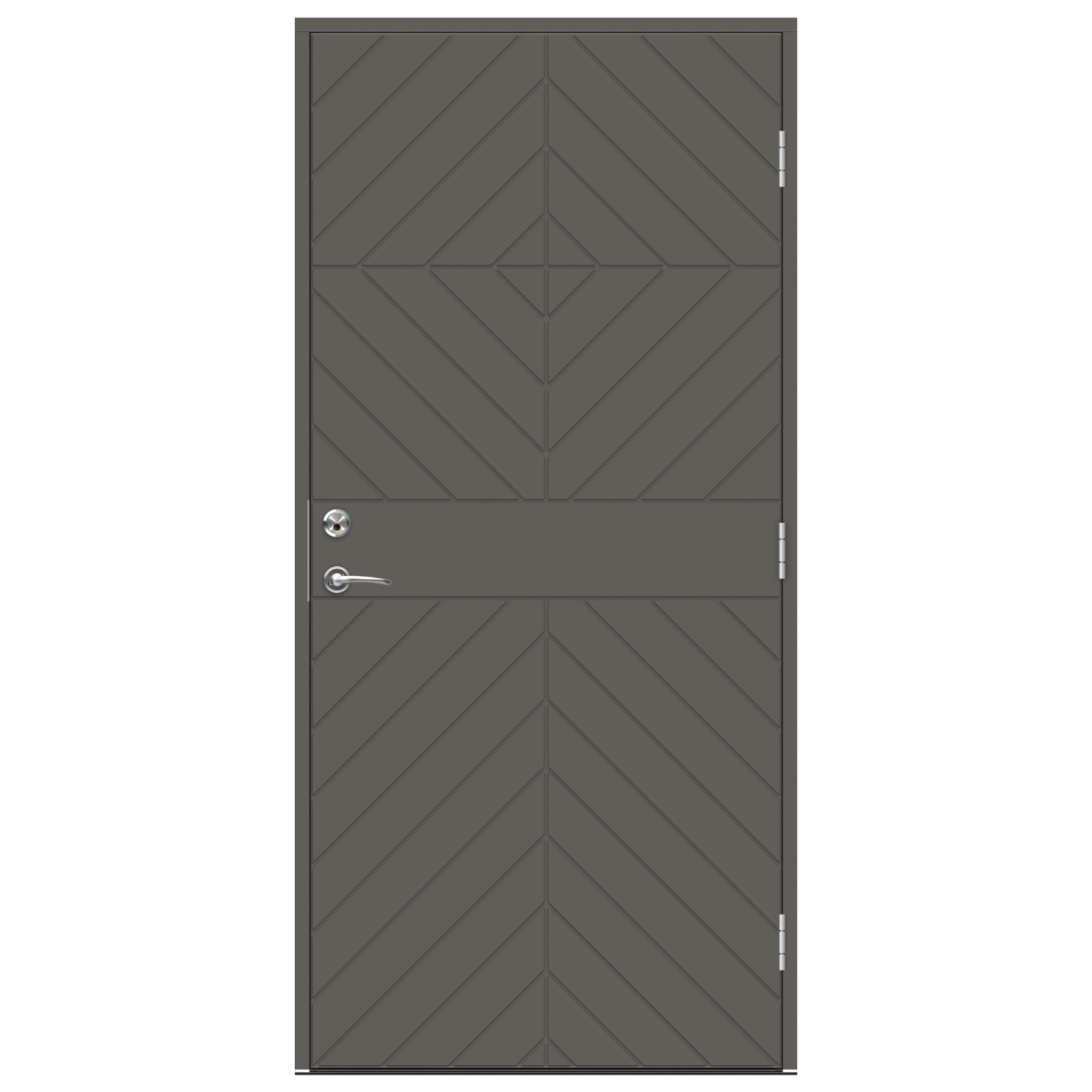 Ytterdør Swedoor Advance-Line Classic Grieg BxH: 100x210 cm. Høyre. NCS ...