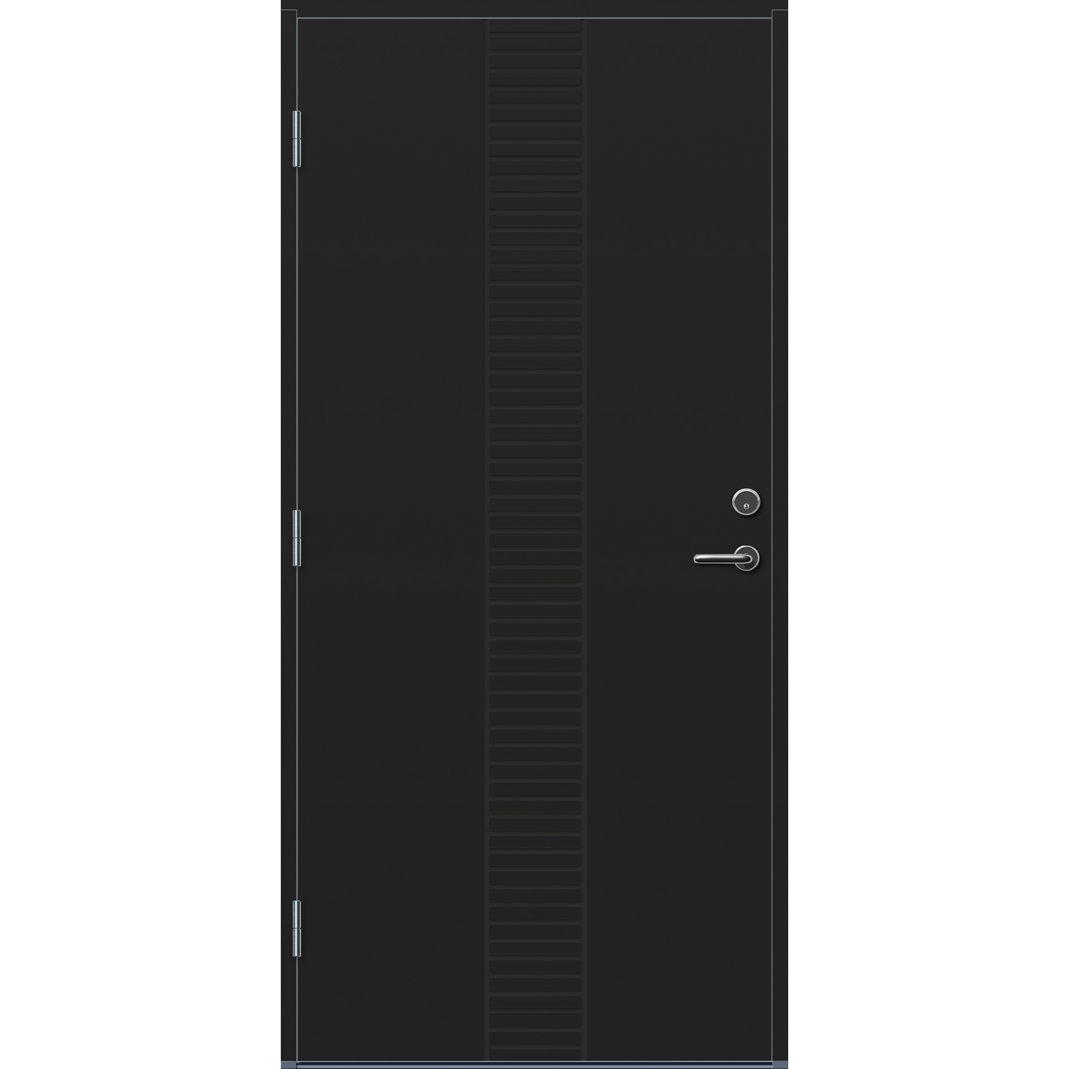 Ytterdør Bygg1 Hamar BxH: 100x190 cm, Venstre, NCS S-8500-N, Dempet ...