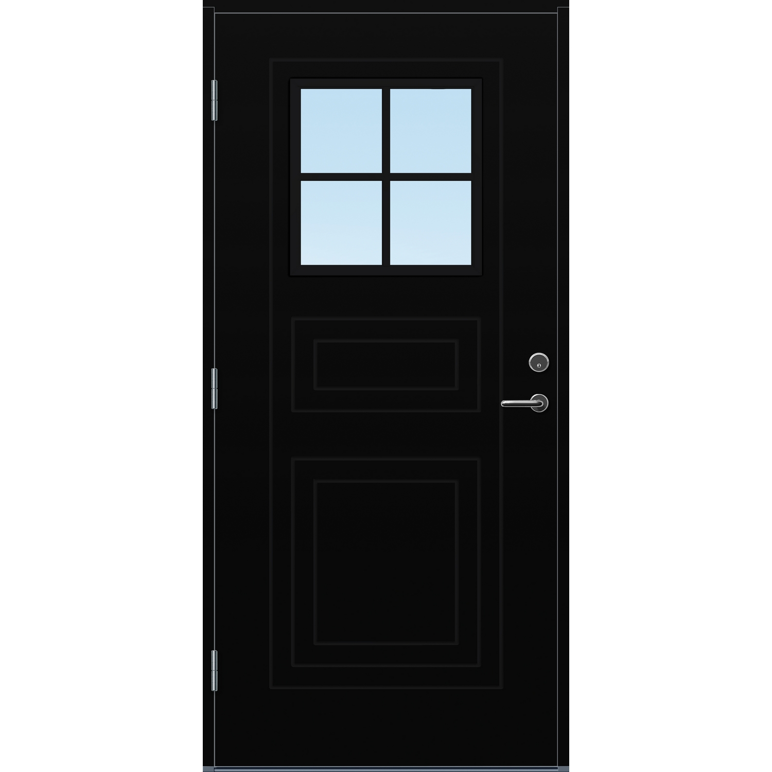 Ytterdør Bygg1 Utvik Cotswold BxH 80x200 Venstre, NCS S-9000-N, Sort ...