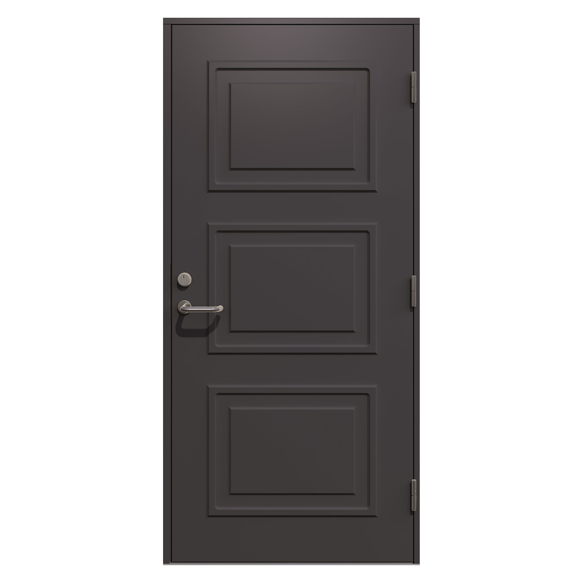Ytterdør Gilje Dirdal Dekor Tett 90x200 - Høyre, eXtra, RAL 7016, Grå ...