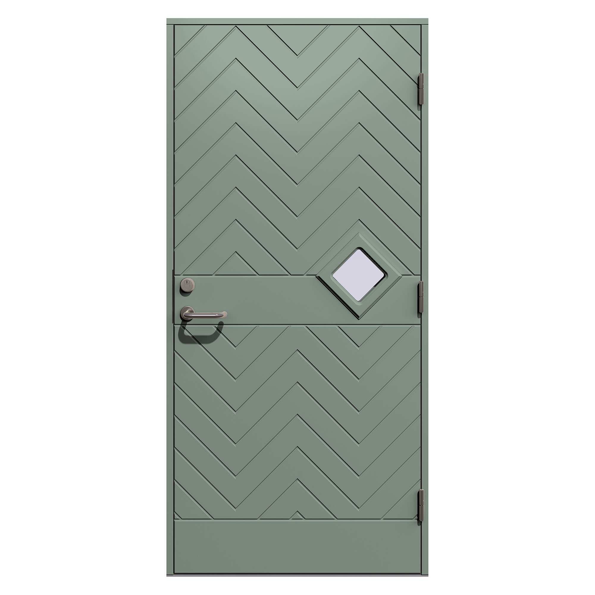 Ytterdør Gilje Helle 90x210 - Venstre, Basic, NCS S-3010-G10Y, Grønn ...