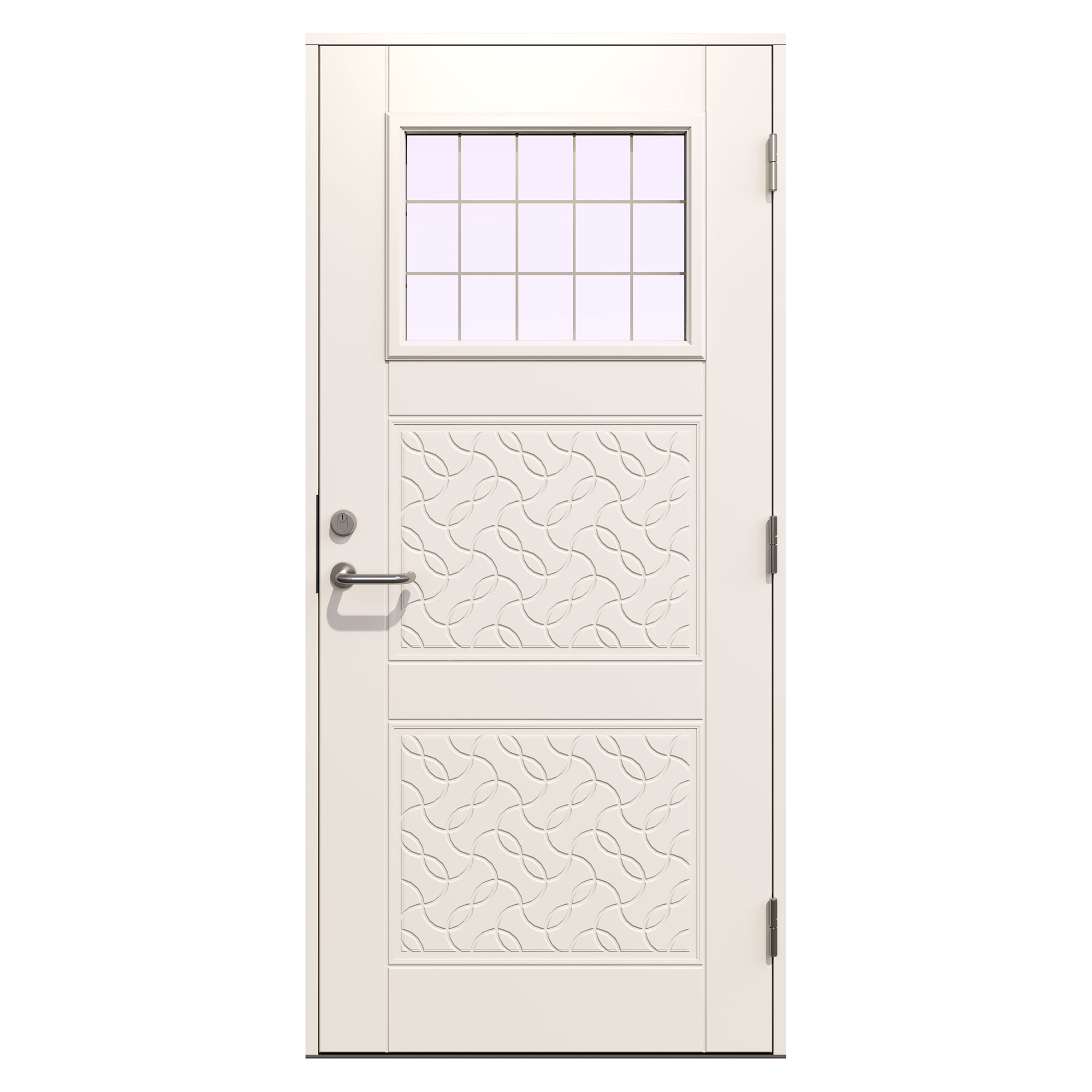 Ytterdør Gilje Kassandra 100x200 - Venstre, eXtra, NCS S-0502-Y, Hvit ...